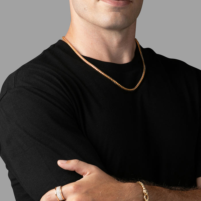 4mm Diamond Cut Franco 22K Gold Chain | Proclamation Jewelry — Proclamation