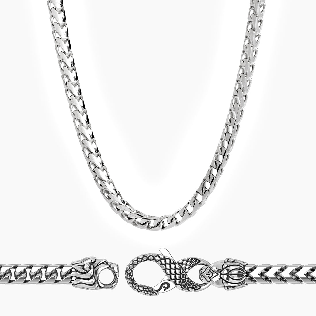 3.5mm Platinum Franco Chain Necklace | Proclamation Jewelry