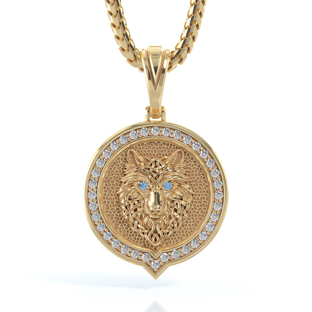 APEX Gold Wolf Pendant from Chain Breaker