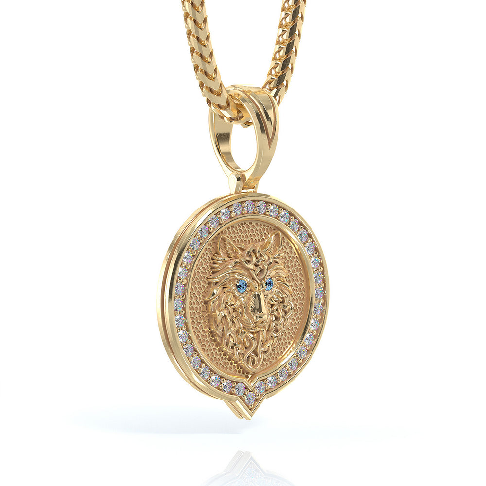 APEX Gold Wolf Pendant from Chain Breaker
