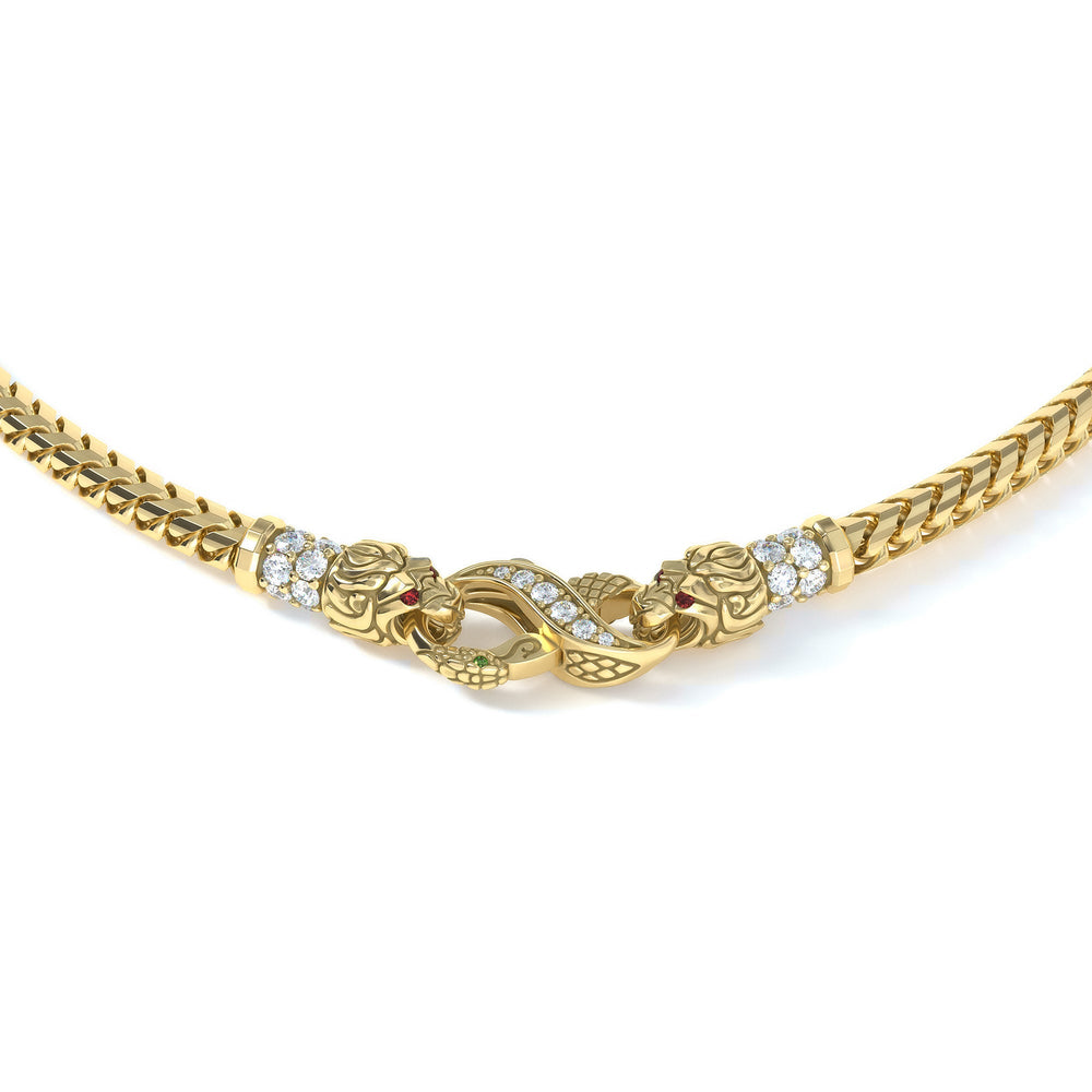 Lion Diamond Clasp for 4mm 18k Gold Chains | Proclamation Jewelry ...