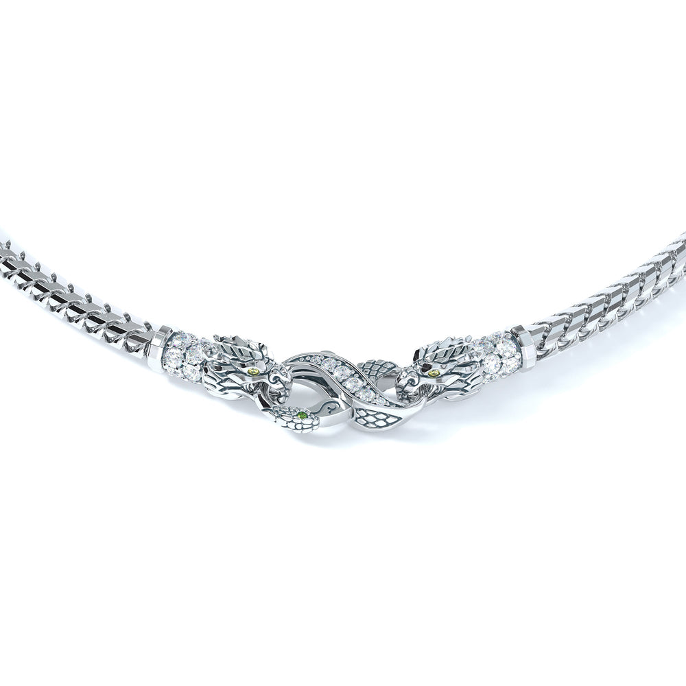 Dragon Diamond Clasp for 4mm Platinum Chains | Proclamation Jewelry