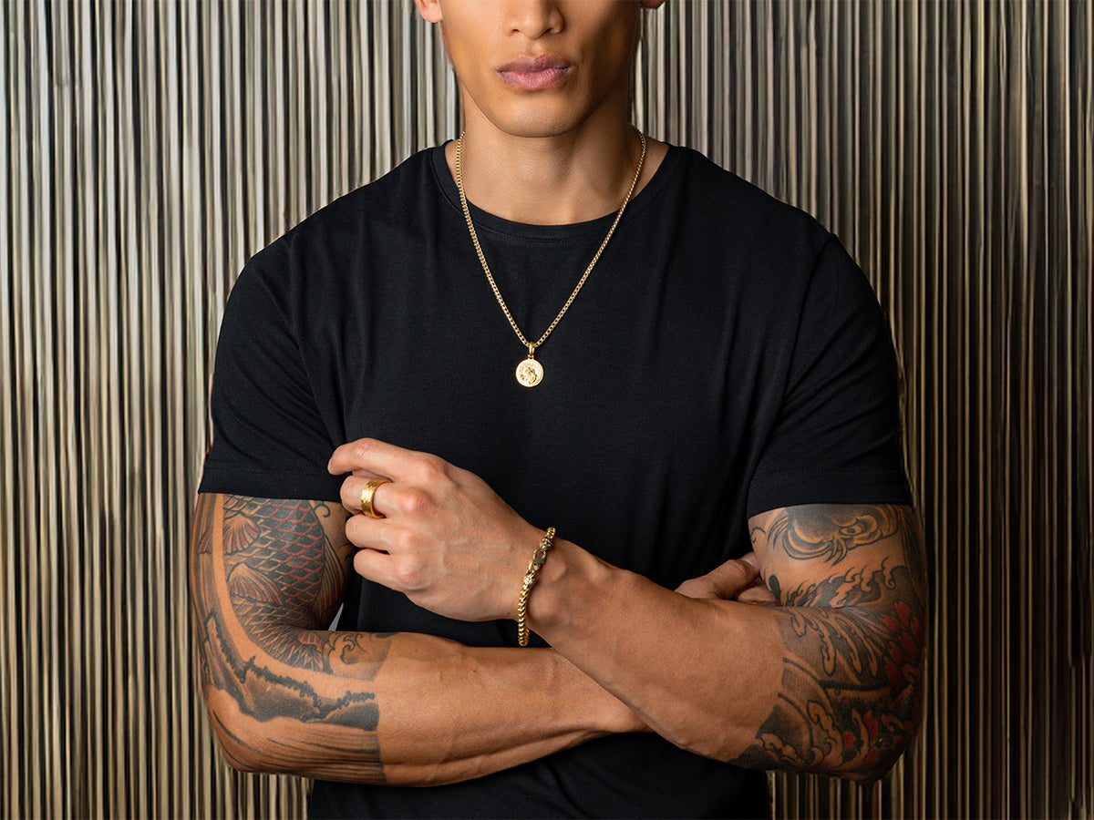 Mens Gold Jewelry - Solid Gold Chains and Gold Pendants for Men