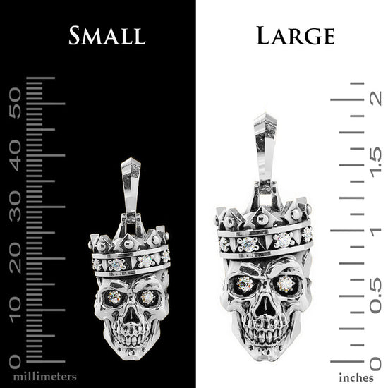 Platinum Imperium Skull Pendant | Proclamation Jewelry