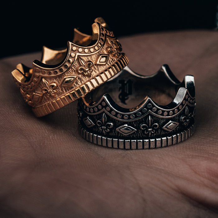 Mens Silver Ring, Crown Ring by Proclamation Jewelry