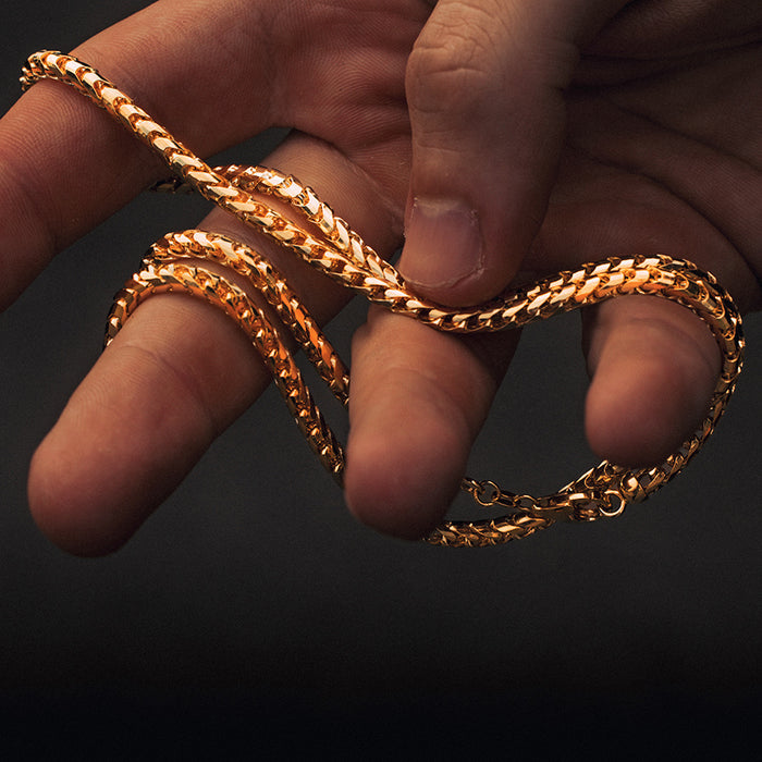 4mm Diamond Cut Franco 22K Gold Chain | Proclamation Jewelry — Proclamation