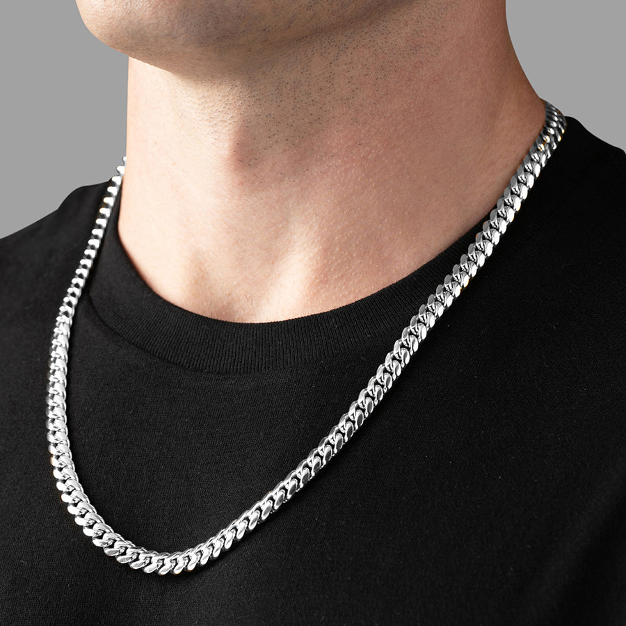 7mm Silver Miami Cuban Link Chain | Proclamation Jewelry