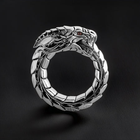 Mens Unique and Epic Dragon Ring | The King of Dragon Rings - Proclamation