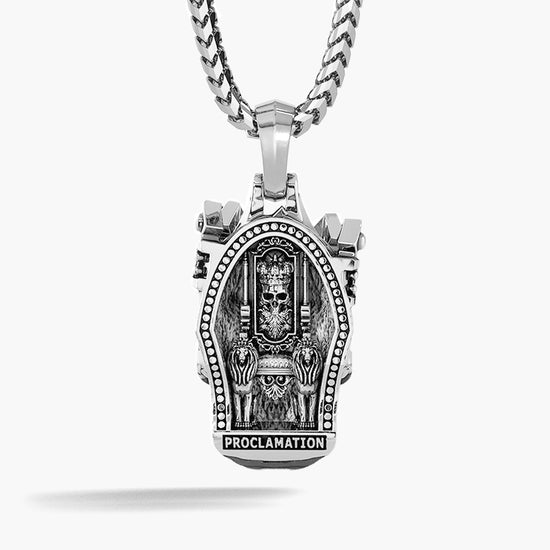 Platinum Imperium Skull Pendant | Proclamation Jewelry