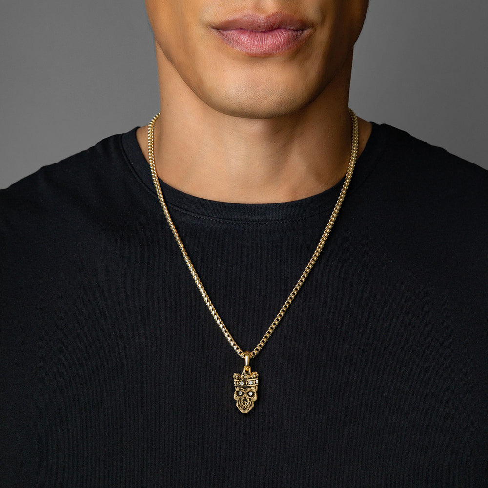 Imperium Gold Skull Necklace with Diamonds — Proclamation