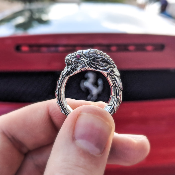 Mens Unique and Epic Dragon Ring | The King of Dragon Rings