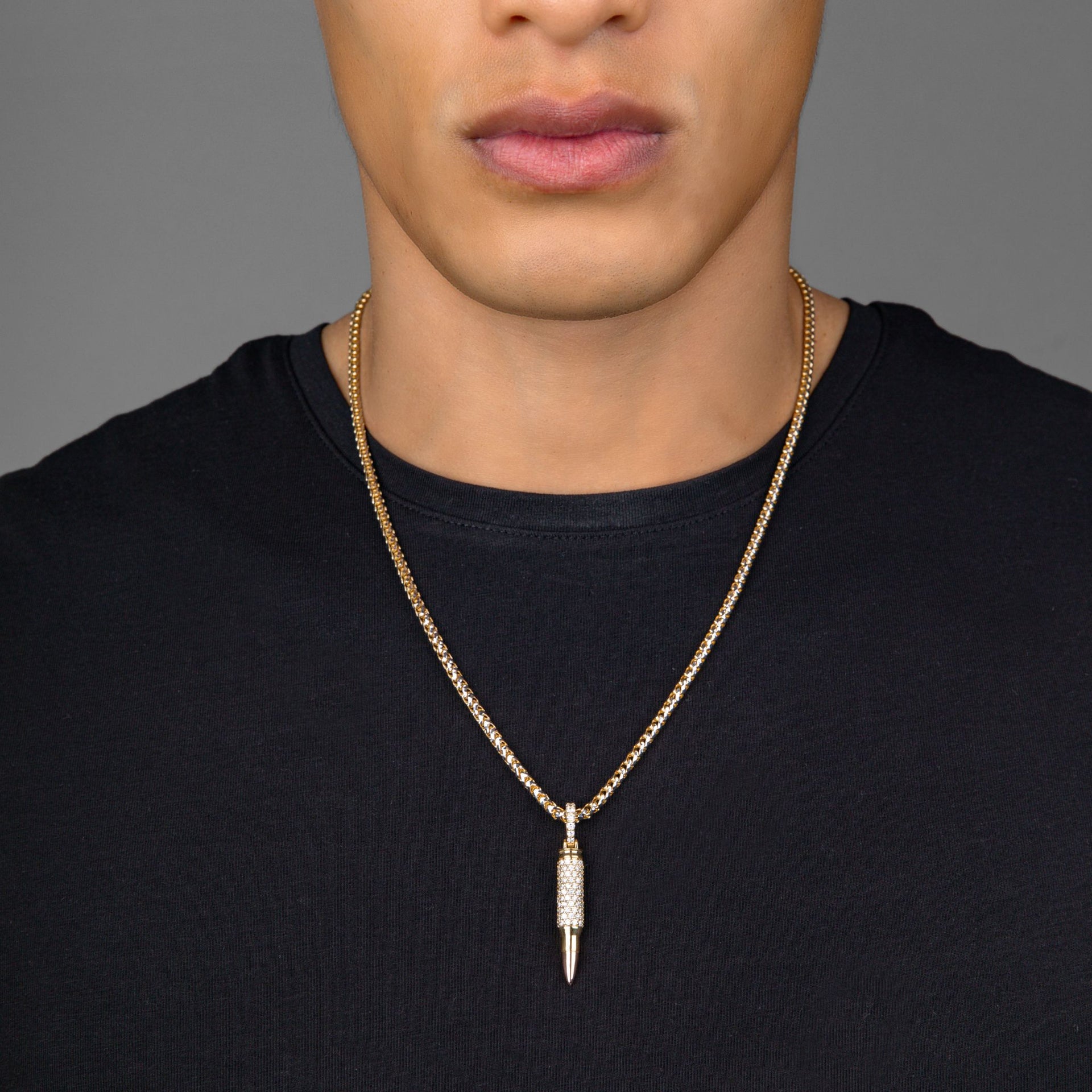 Diamond Bullet Pendant 14K Gold | Proclamation Jewelry — Proclamation