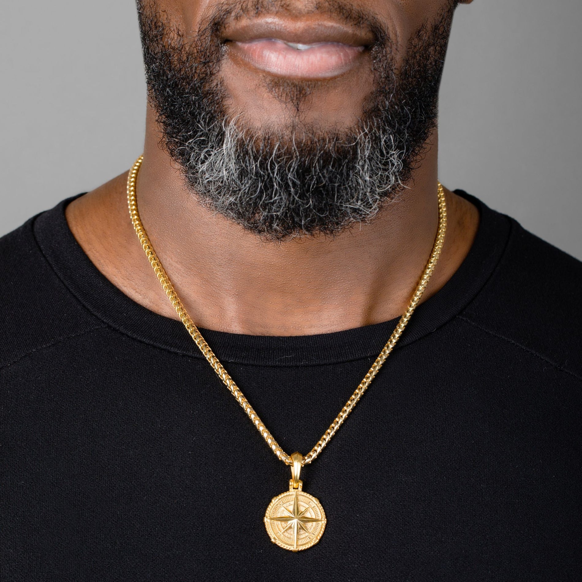 Men’s Gold Compass Pendant Statement | Proclamation Jewelry — Proclamation
