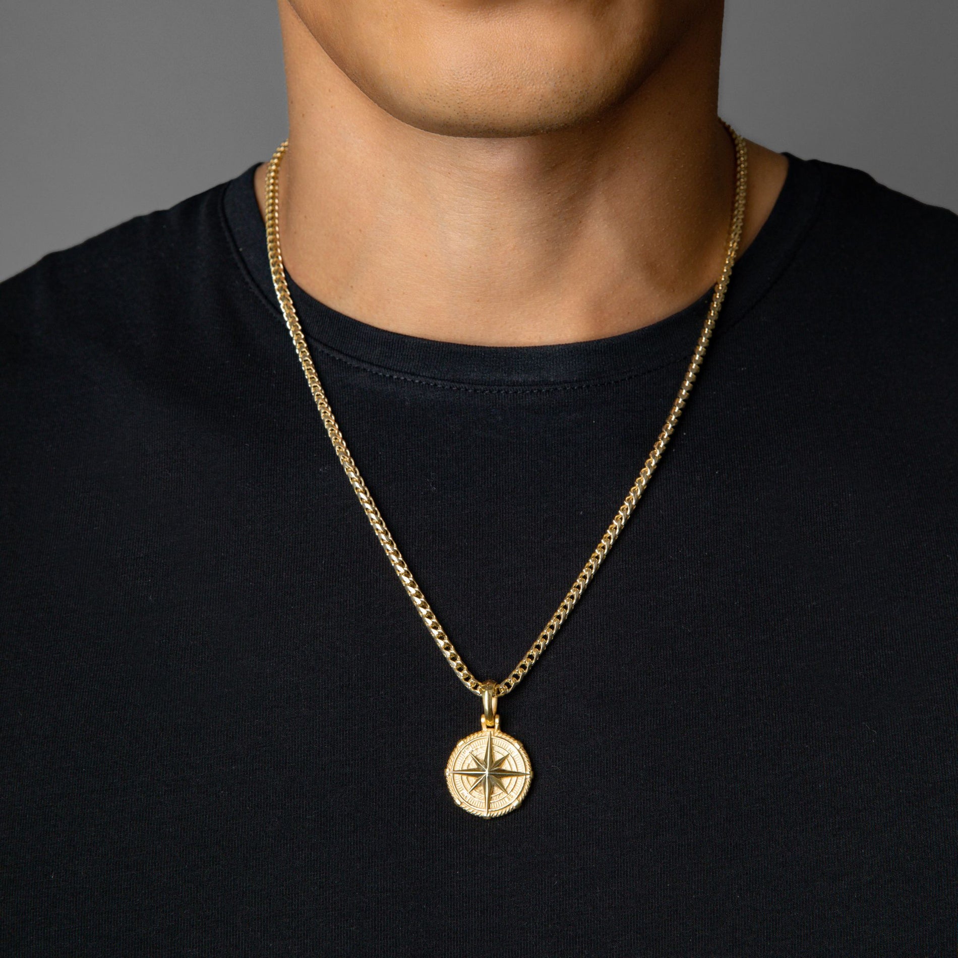 Men’s Gold Compass Pendant Statement | Proclamation Jewelry — Proclamation