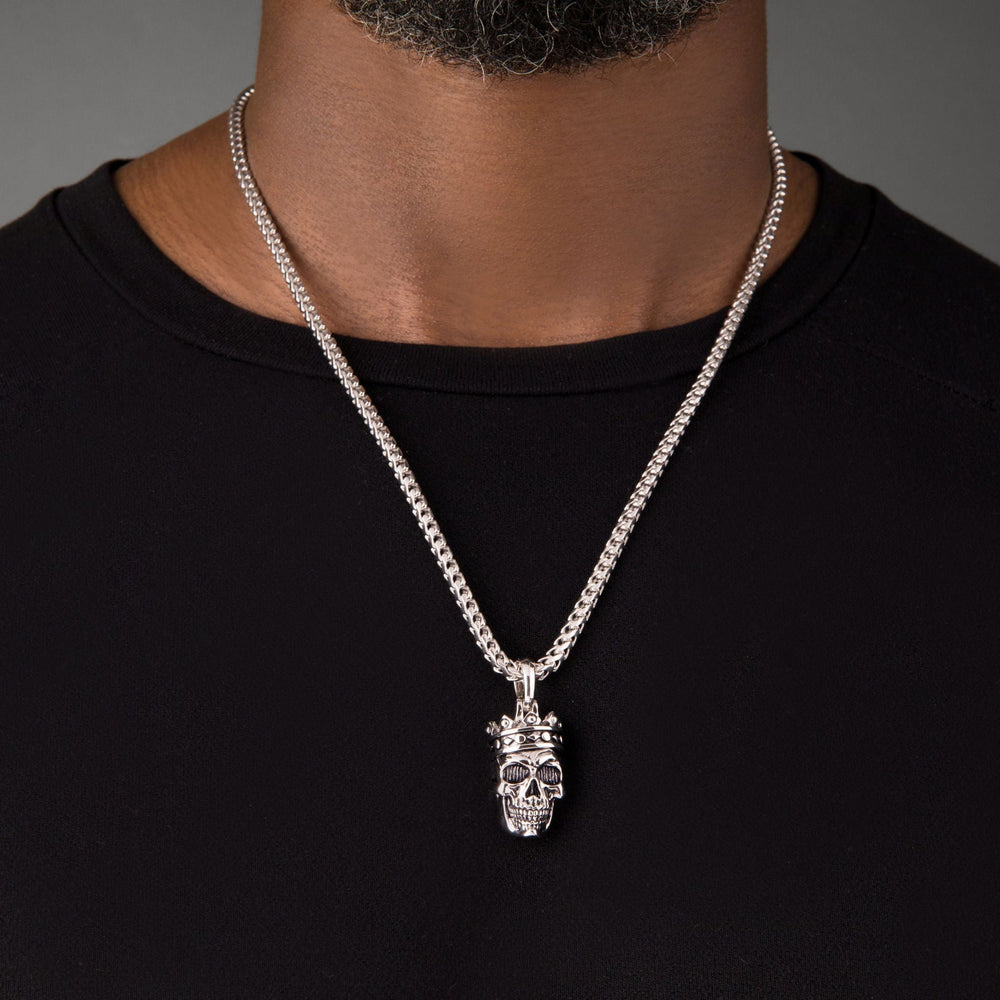 Imperium Silver Crowned Skull Necklace | Proclamation Jewelr — Proclamation