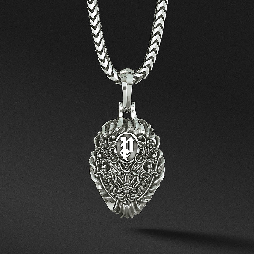 Silver Lion Head Pendant, Sterling Silver Lion by Proclamation Jewelry
