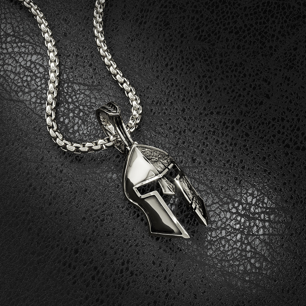 Spartan Pendant by Proclamation Jewelry, Silver Mens Spartan Necklace
