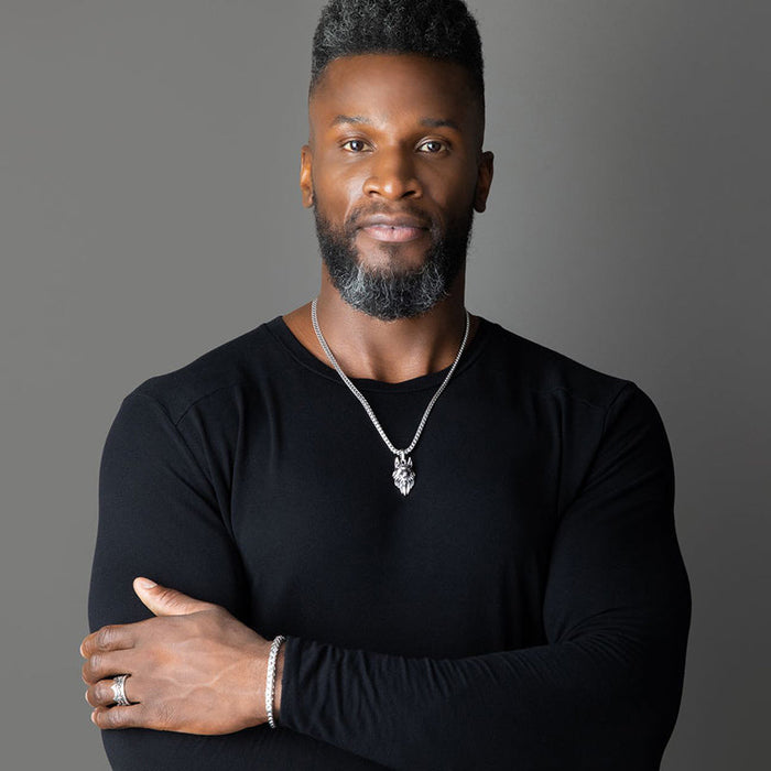 Silver Wolf Pendant Necklace for Men | Proclamation Jewelry