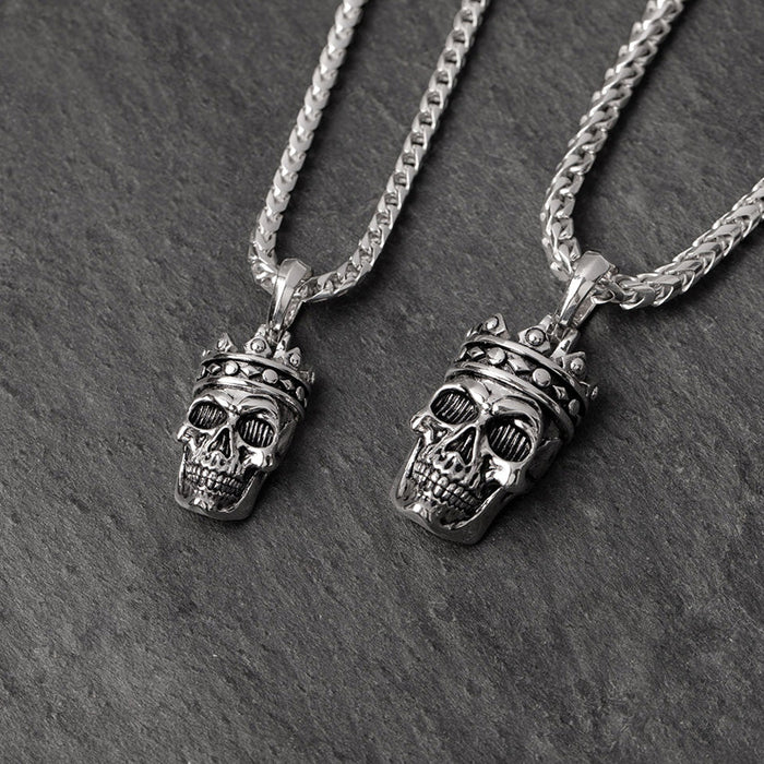 Imperium Silver Crowned Skull Necklace | Proclamation Jewelr